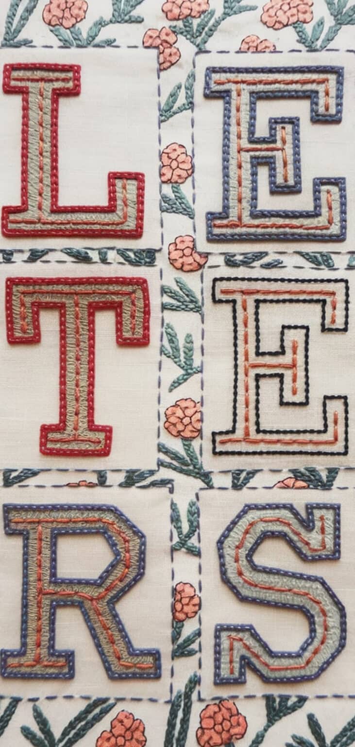 17 Beautiful Hand Embroidery Letters Ideas - The Mega Mom
