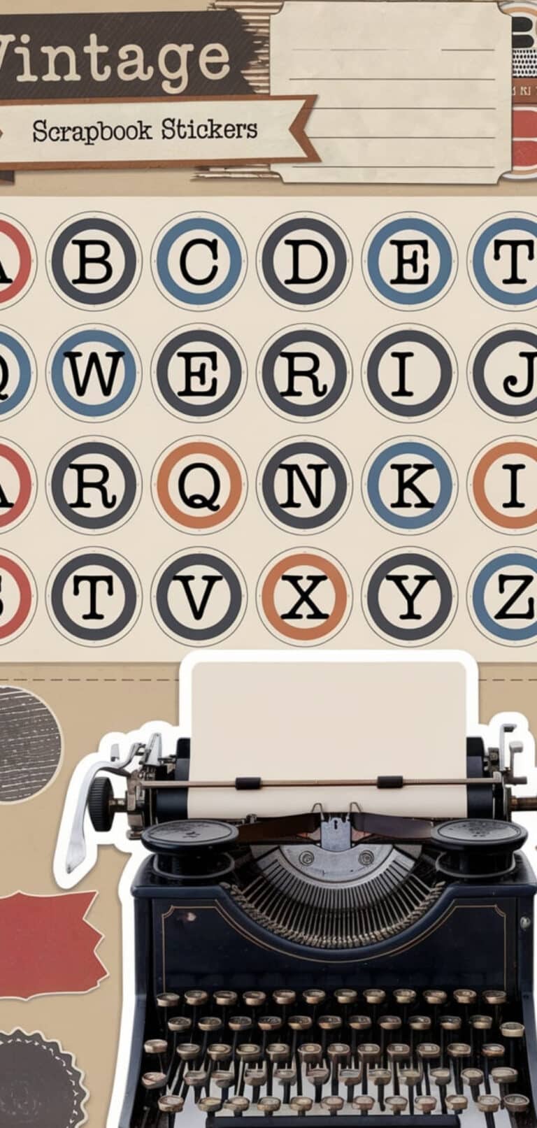 16 Inspiring Vintage Scrapbook Stickers Ideas - The Mega Mom