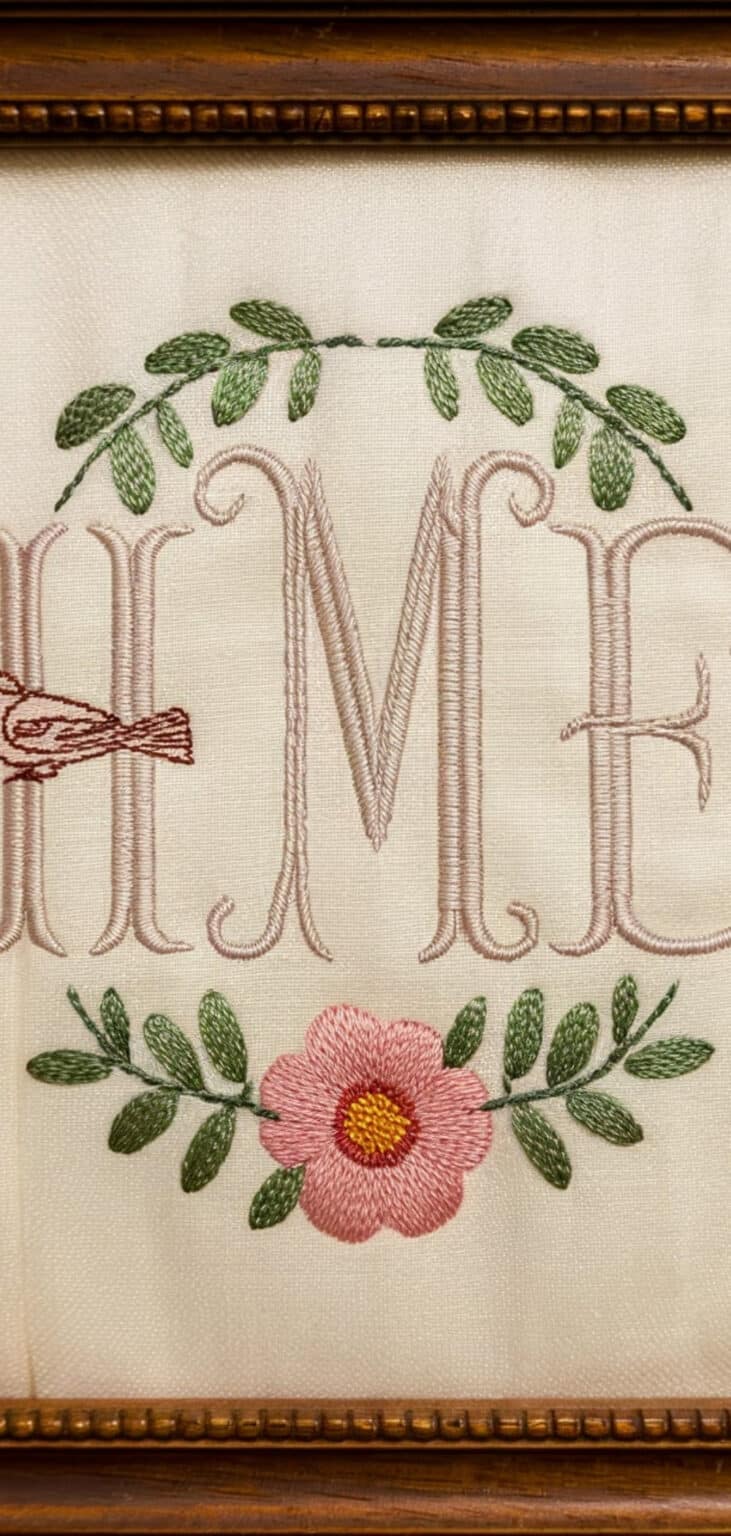 17 Beautiful Hand Embroidery Letters Ideas - The Mega Mom