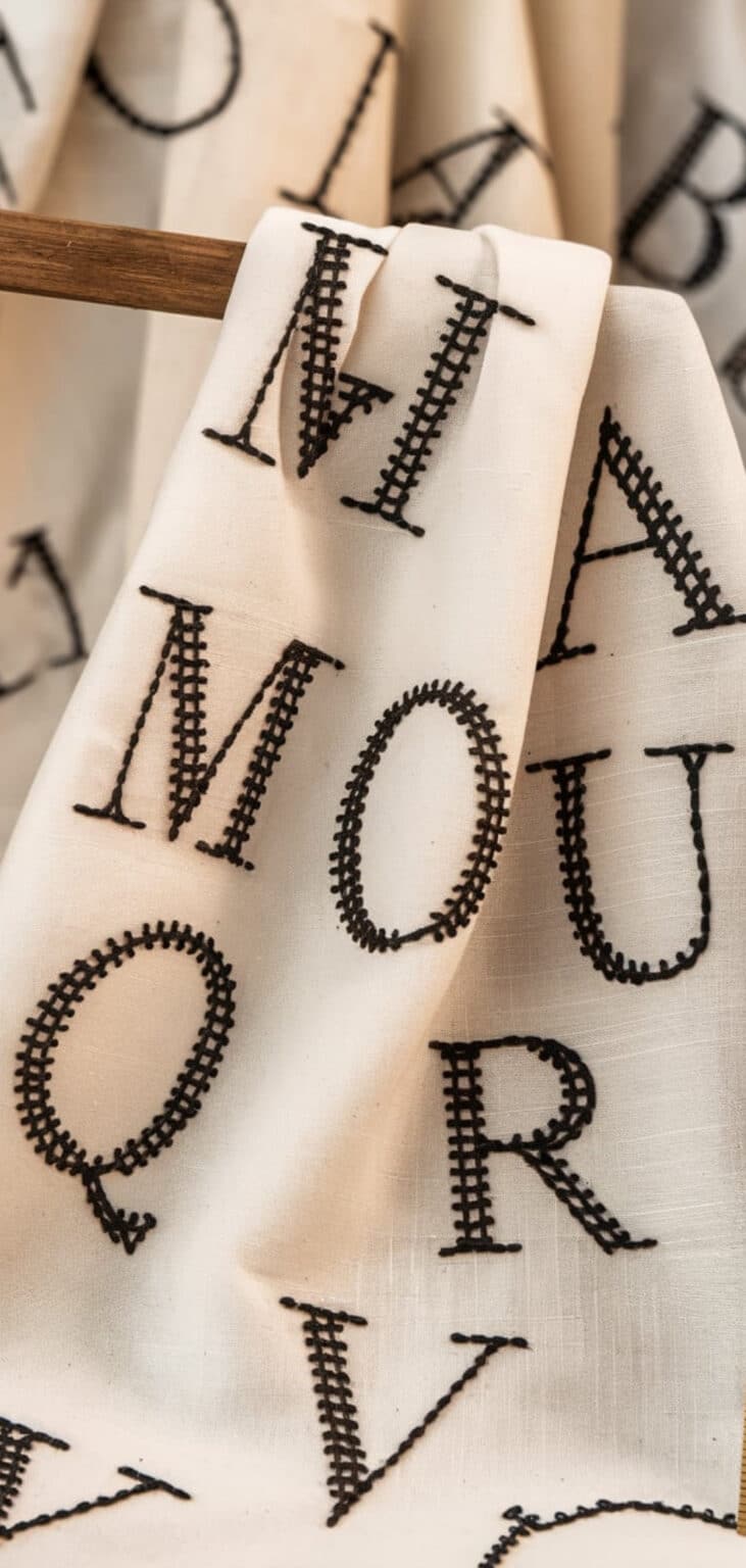 17 Beautiful Hand Embroidery Letters Ideas - The Mega Mom