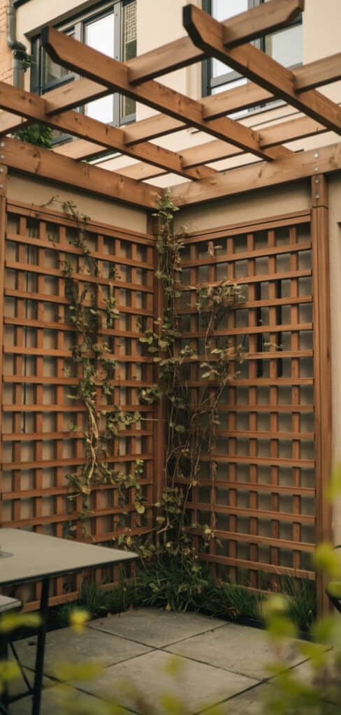 15 Stunning Trellis Pergola Patio Ideas - The Mega Mom