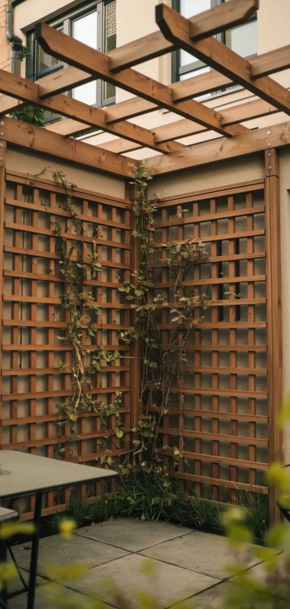 15 Stunning Trellis Pergola Patio Ideas - The Mega Mom