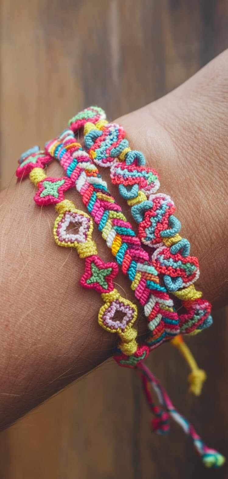 17 Colorful String Friendship Bracelets Patterns - The Mega Mom