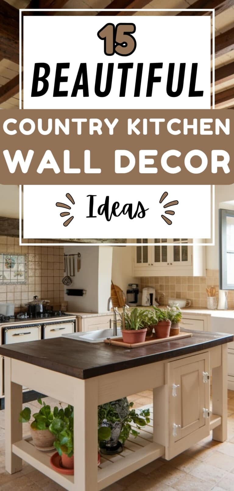 15 Beautiful Country Kitchen Wall Decor Ideas - The Mega Mom