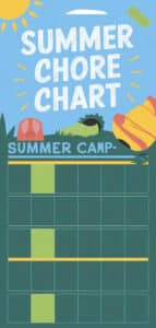 12 Creative Summer Chore Chart Ideas - The Mega Mom