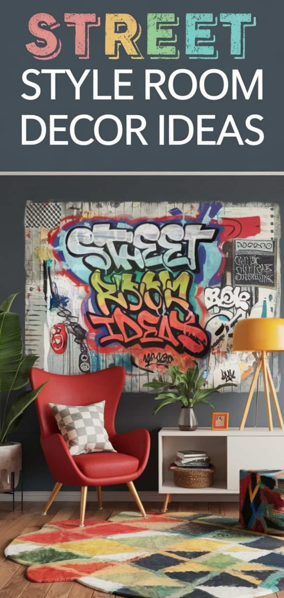 12 Bold Street Style Room Decor Ideas - The Mega Mom