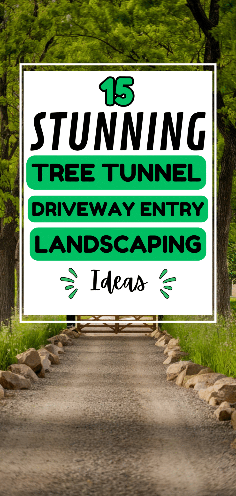 15 Stunning Tree Tunnel Driveway Entry Landscaping Ideas - The Mega Mom