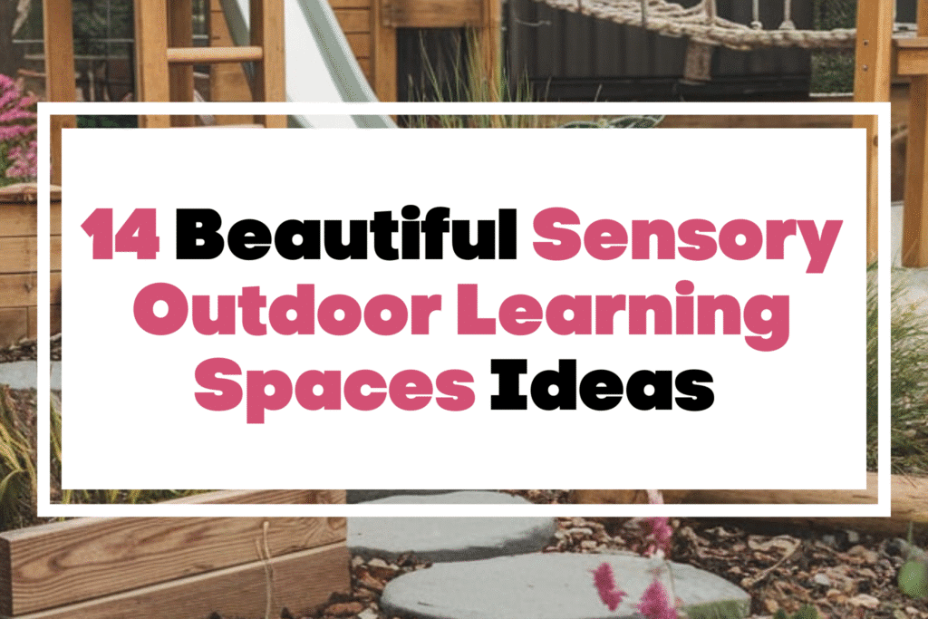 14 Beautiful Sensory Outdoor Learning Spaces Ideas - The Mega Mom