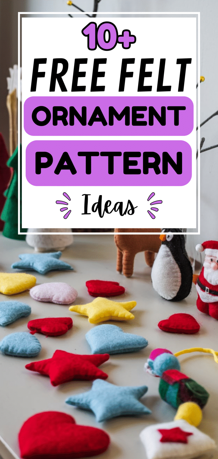 10+ Free Felt Ornament Pattern Ideas - The Mega Mom