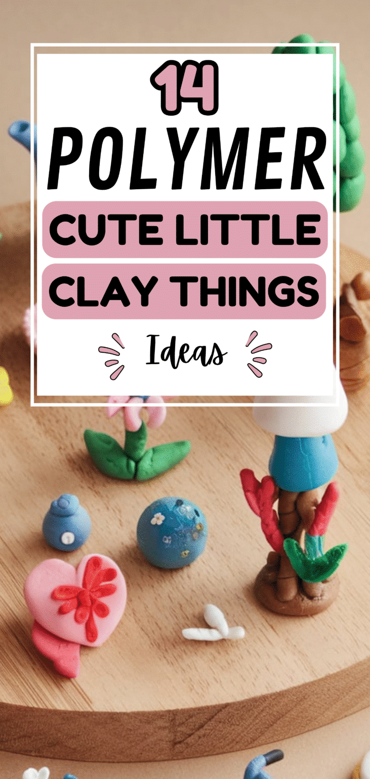 13 Polymer Cute Little Clay Things Ideas - The Mega Mom