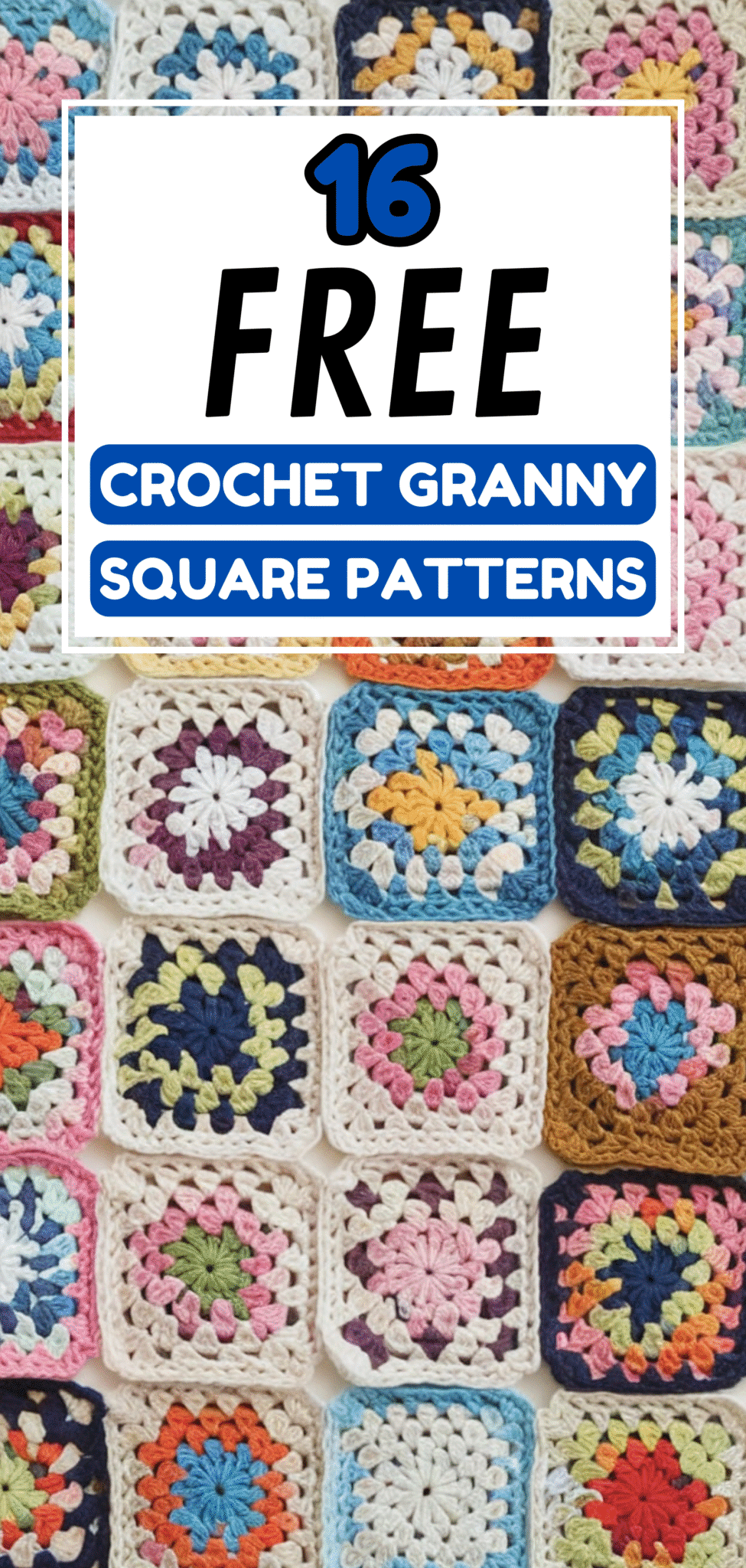 16 Free Crochet Granny Square Patterns - The Mega Mom