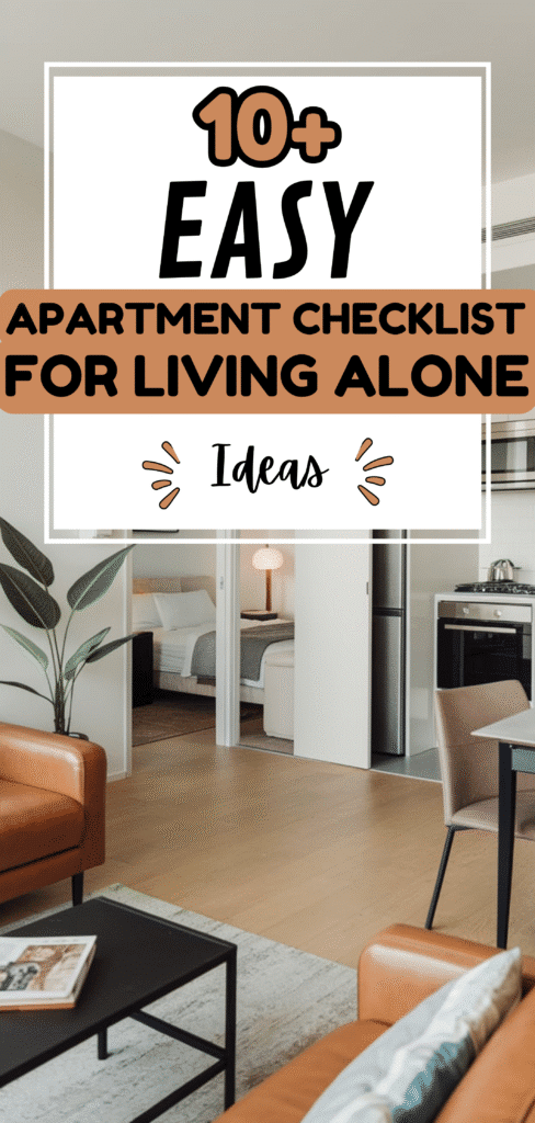 10+ Easy Apartment Checklist For Living Alone - The Mega Mom