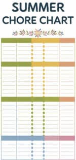 12 Creative Summer Chore Chart Ideas - The Mega Mom