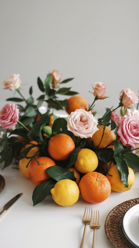 15 Stunning DIY Fruit and Floral Arrangement Ideas - The Mega Mom