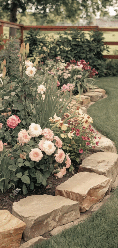 16 Elegant Flower Bed Garden Borders Edging Ideas - The Mega Mom