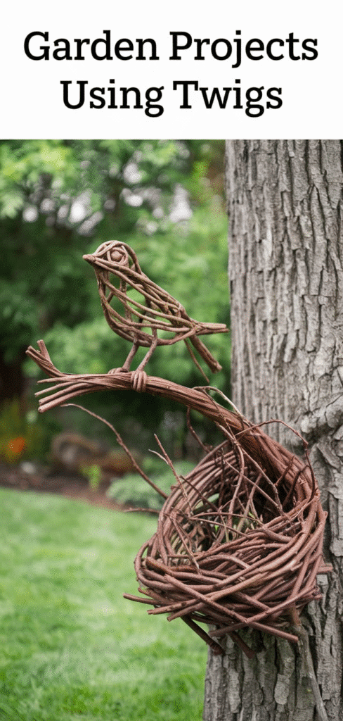 15 Cheap Garden Projects Using Twigs - The Mega Mom