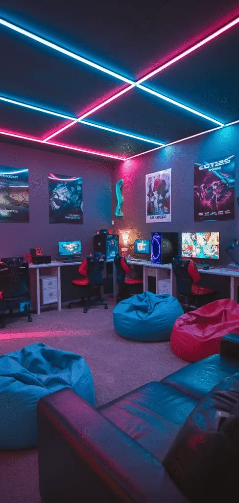 17 Incredible Basement Video Game Rooms Ideas - The Mega Mom