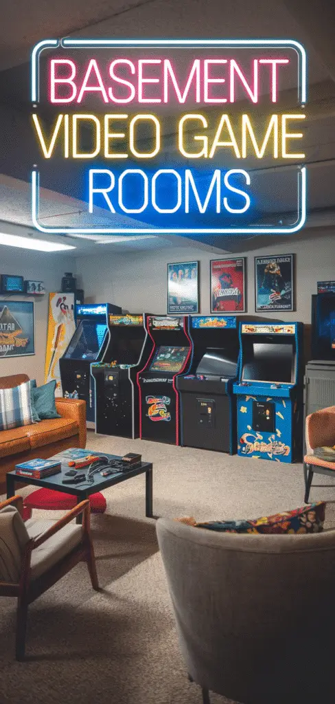 17 Incredible Basement Video Game Rooms Ideas - The Mega Mom