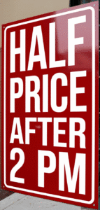 16 Easy DIY Garage Sale Pricing Sign Ideas - The Mega Mom