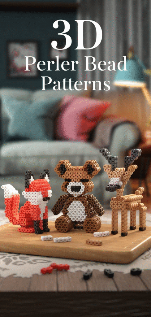 14 Best 3D Perler Bead Patterns - The Mega Mom