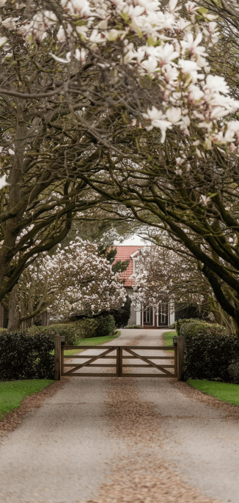 15 Stunning Tree Tunnel Driveway Entry Landscaping Ideas - The Mega Mom