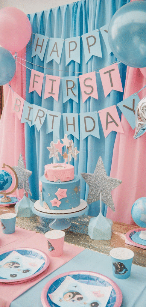 12+ Beautiful First Birthday Girl Decorations Ideas - The Mega Mom