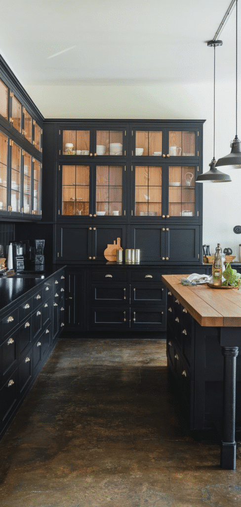 15 Modern Black and Wood Kitchen Ideas - The Mega Mom