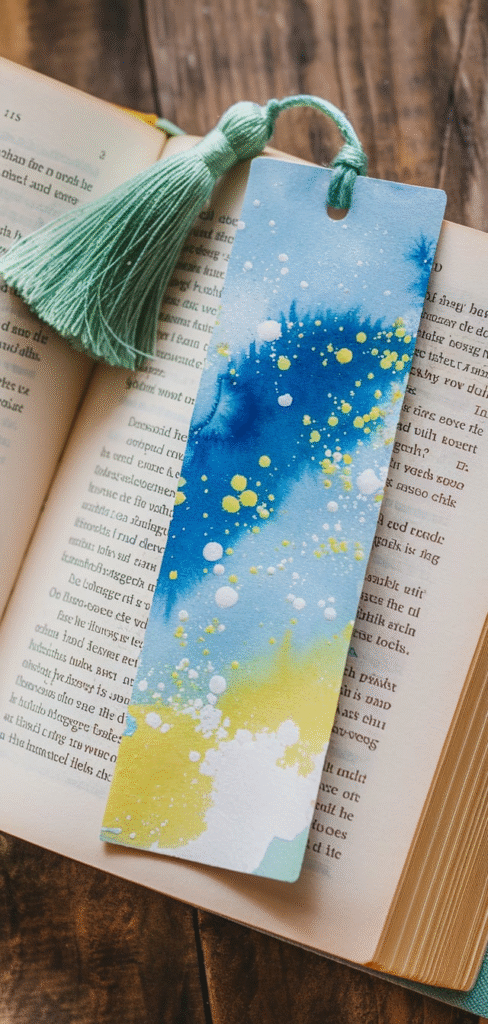 15 Brilliant DIY Watercolour Book marks with Tassels - The Mega Mom