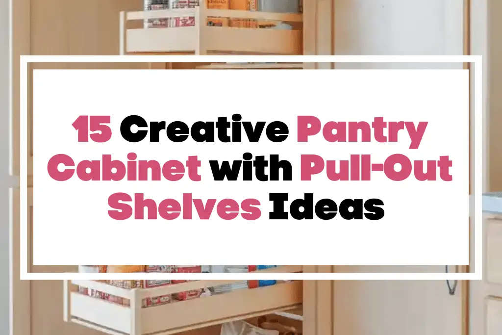 15 Creative Pantry Cabinet with Pull-Out Shelves Ideas - The Mega Mom