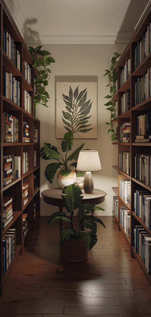 10+ Cozy Library Room With Plants Ideas - The Mega Mom
