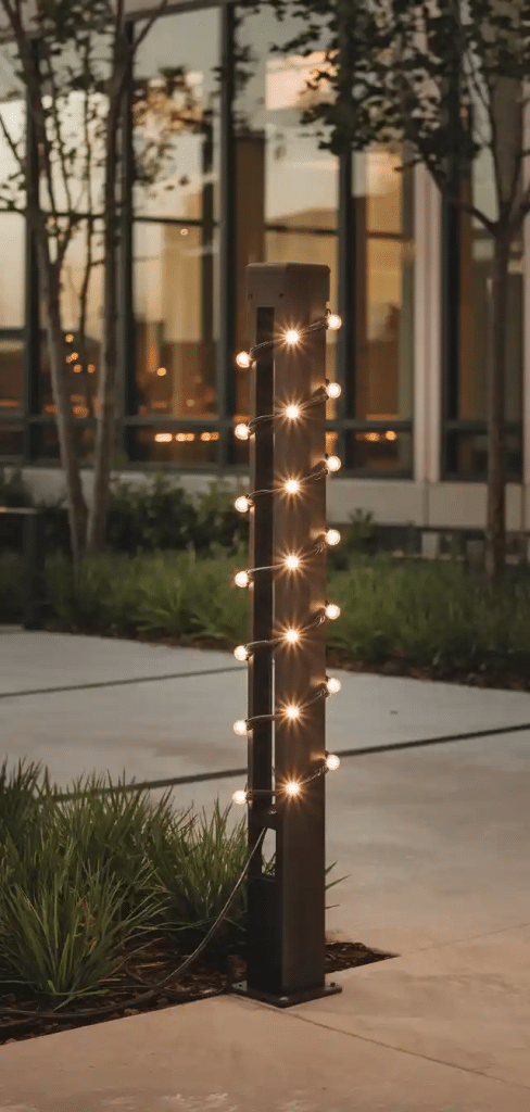 15 Creative Poles for Outdoor Lights - The Mega Mom