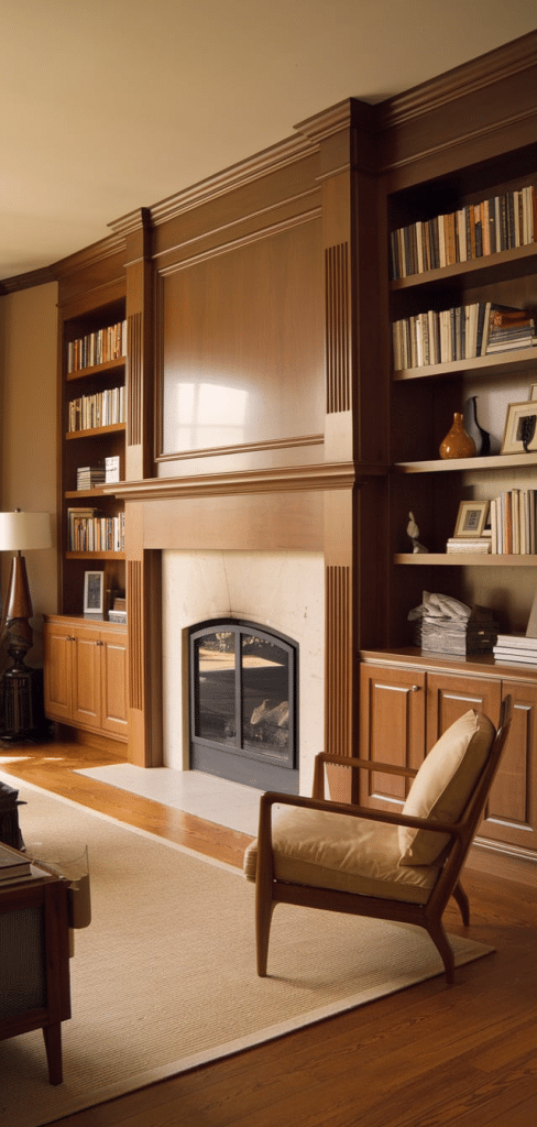 15 Beautiful Bookshelves Fireplace Built In Ideas - The Mega Mom