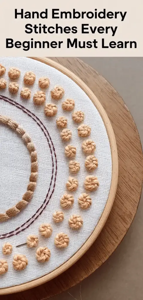 17 Essential Hand Embroidery Stitches Every Beginner Must Learn - The ...