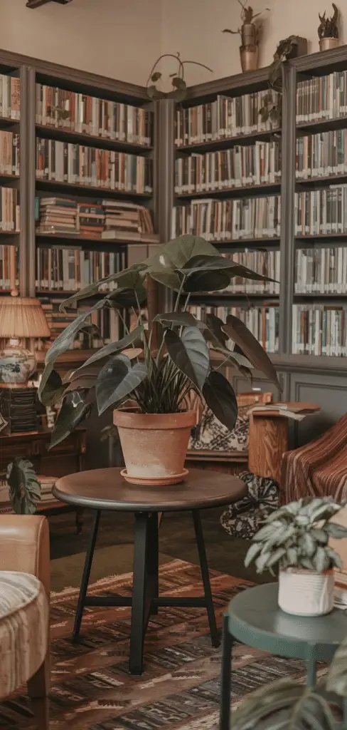 10+ Cozy Library Room With Plants Ideas - The Mega Mom