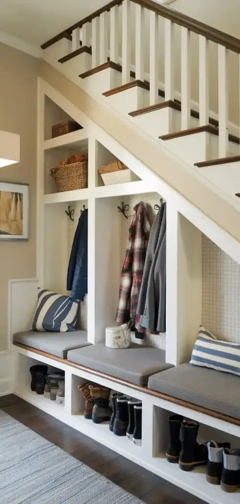 17 Stunning Built-In Storage Under Stairs Ideas - The Mega Mom