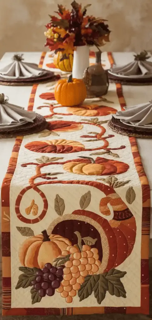 15 Best Free Table Runner Fall Quilt Patterns - The Mega Mom