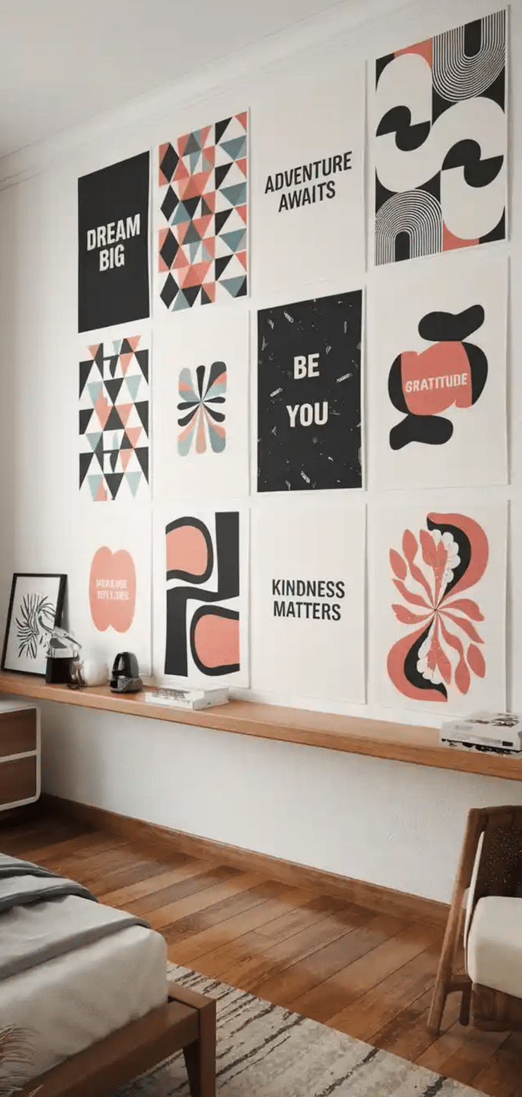 15 Stunning Posters On Wall Decor Bedroom Ideas - The Mega Mom
