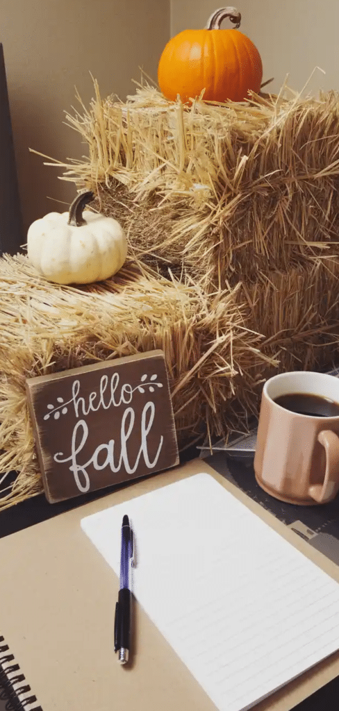 15 Brilliant Fall Office Decor Ideas for Your Desk at Work - The Mega Mom