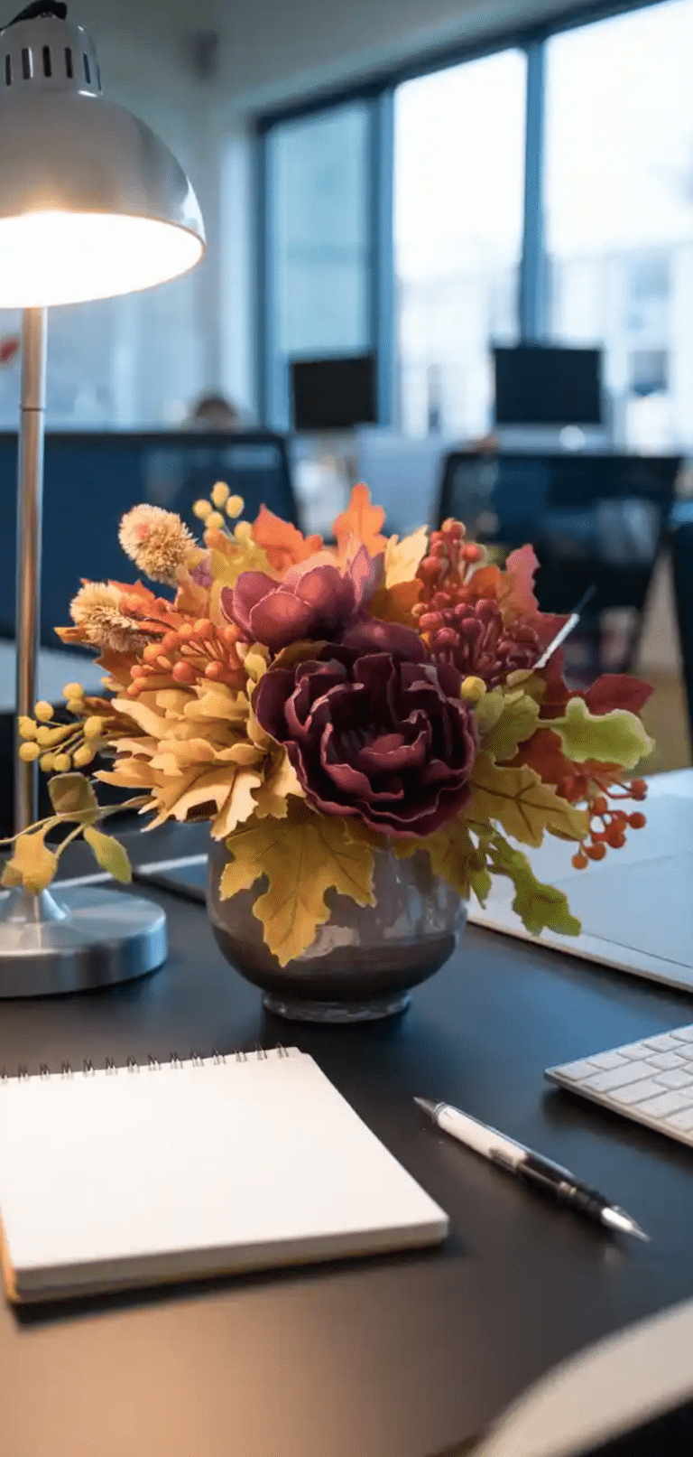 15 Brilliant Fall Office Decor Ideas for Your Desk at Work - The Mega Mom