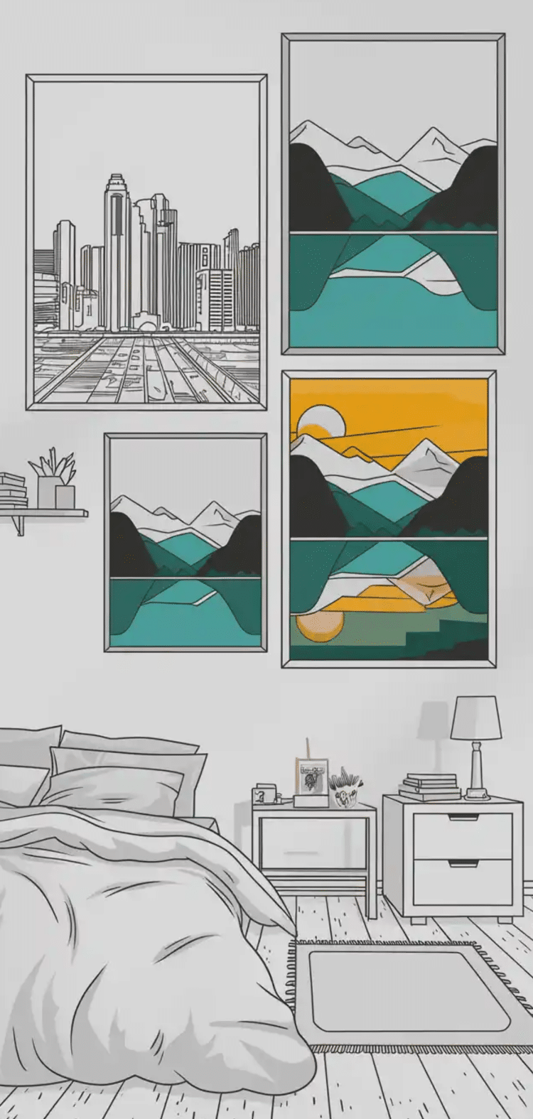 15 Stunning Posters On Wall Decor Bedroom Ideas - The Mega Mom