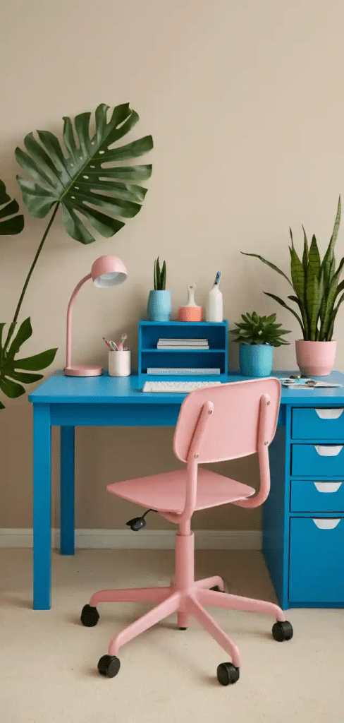 16 Beautiful Desk Setup Ideas - The Mega Mom