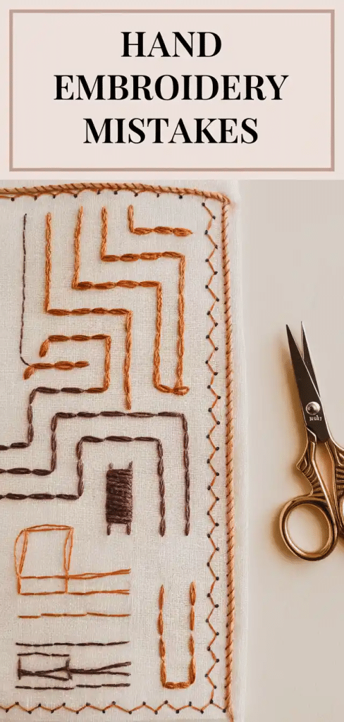 15 Common Beginner Hand Embroidery Mistakes - The Mega Mom