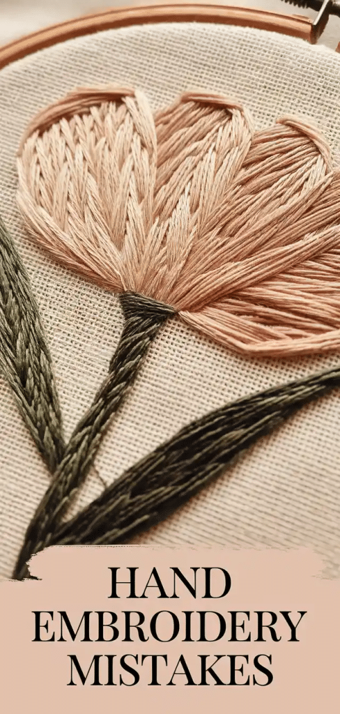 15 Common Beginner Hand Embroidery Mistakes - The Mega Mom