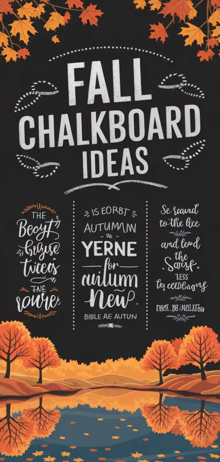 14 Stunning Fall Chalkboard Ideas (Chalk Art) - The Mega Mom