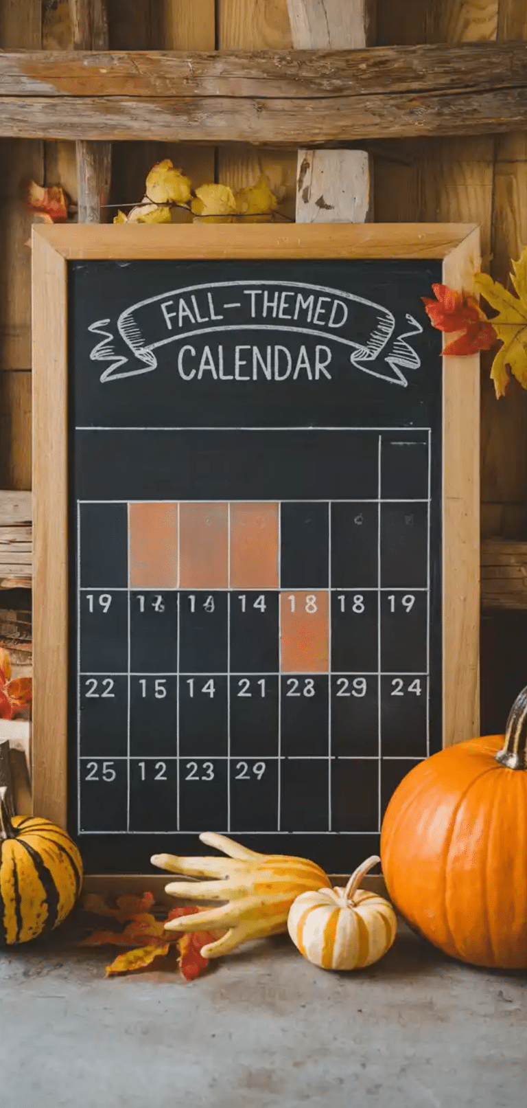 14 Stunning Fall Chalkboard Ideas (Chalk Art) - The Mega Mom