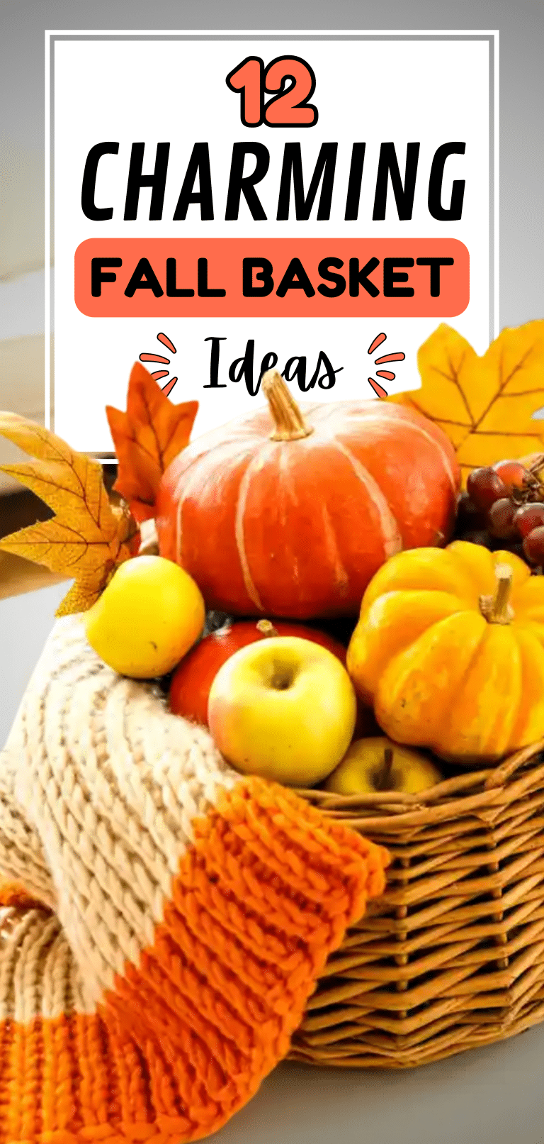 12 Charming Fall Basket Ideas - The Mega Mom