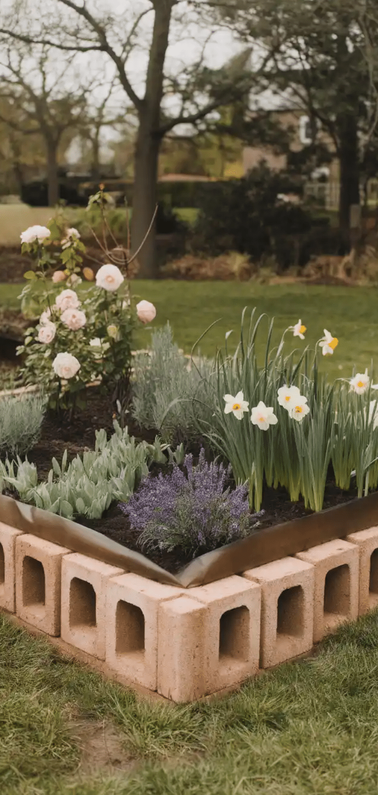 15 Creative Cinder Block Garden Bed Ideas - The Mega Mom