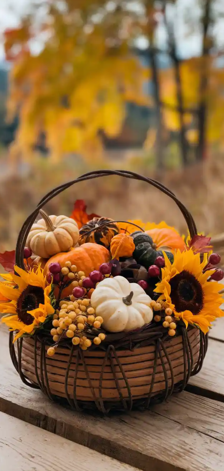 12 Charming Fall Basket Ideas - The Mega Mom