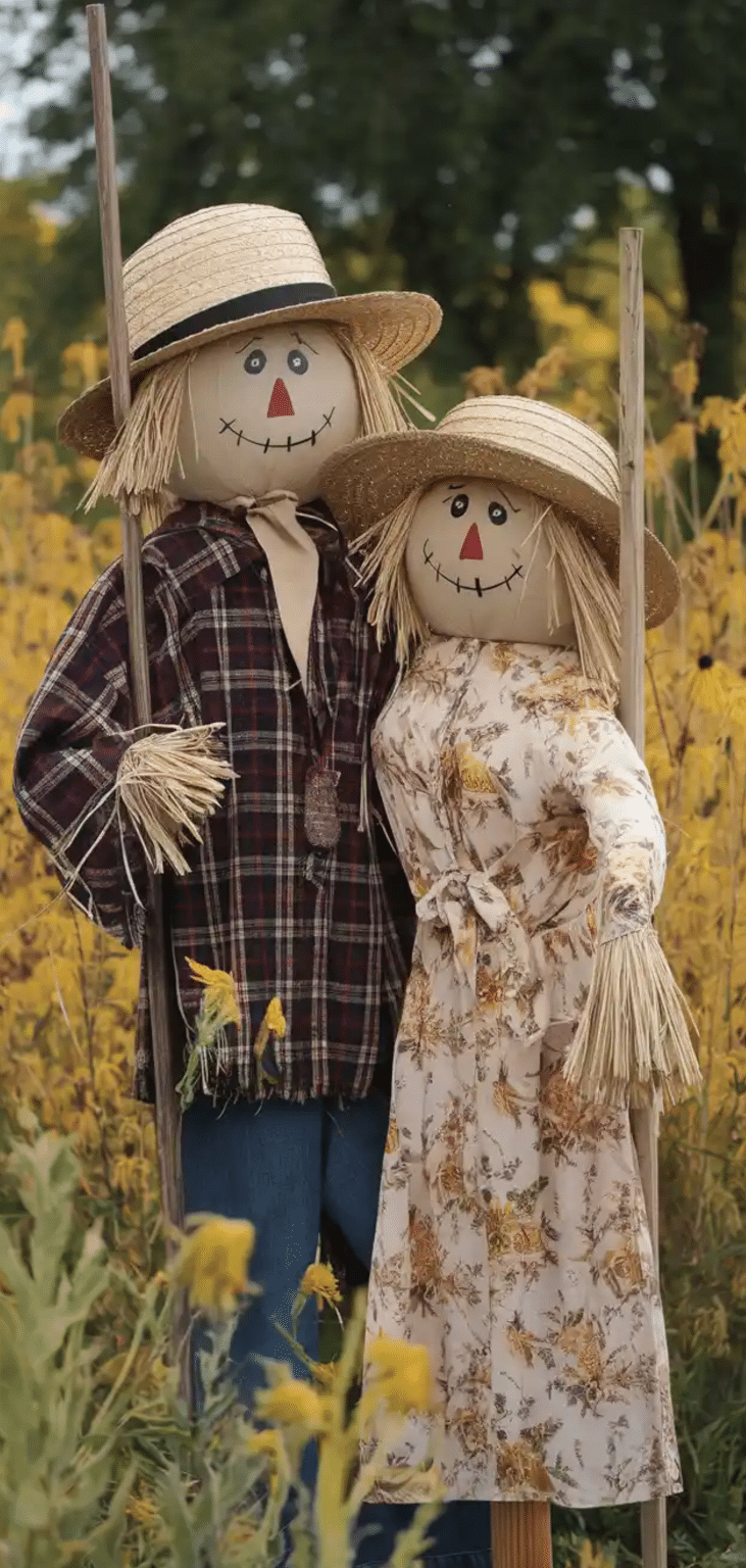 15 Stunning Wooden Scarecrows for Fall Decor - The Mega Mom