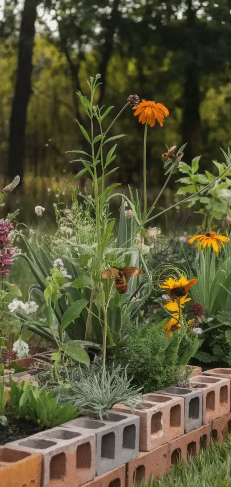 15 Creative Cinder Block Garden Bed Ideas - The Mega Mom